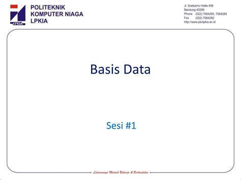 Pengantar Dasar Basis Data Relasional Sesi Pptx