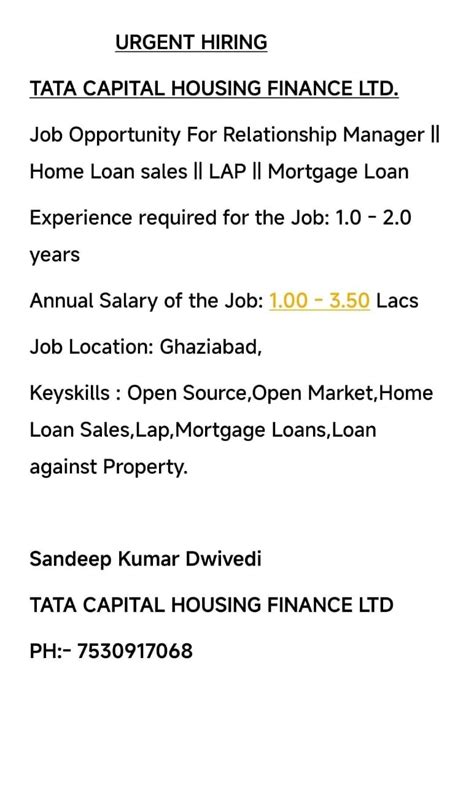 Urgent Basis Hiring Sandeep Kumar Dwivedi