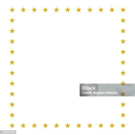 황금 별의 프레임 흰색 배경에 고립 된 별과 골드 사각형 프레임 0명에 대한 스톡 벡터 아트 및 기타 이미지 0명 건설 프레임 금 금속 Istock