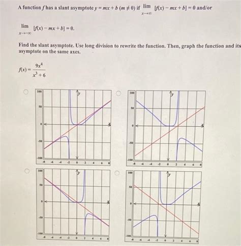 solved find a function whose graph has the asymptotes x 2