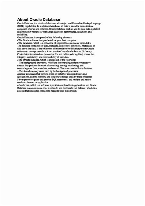 About Oracle Database Notatek Pl