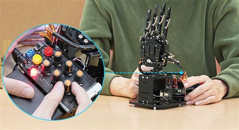 uhand uno open source ai bionic robot hand support somatosensory contr hiwonder