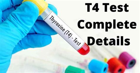 Thyroxine T4 Blood Test Doctoronhealth