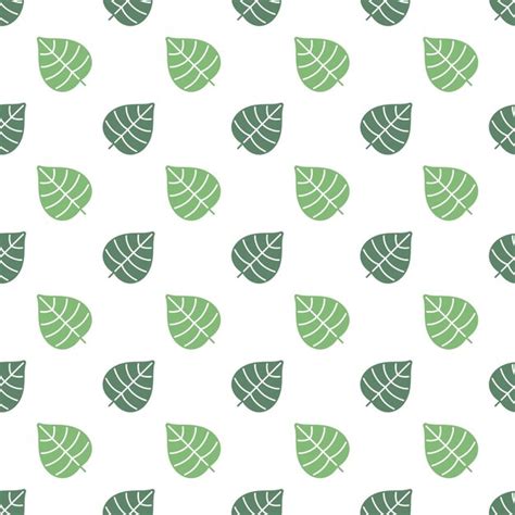 녹색 잎 터 원활한 패턴 배경 프리미엄 벡터