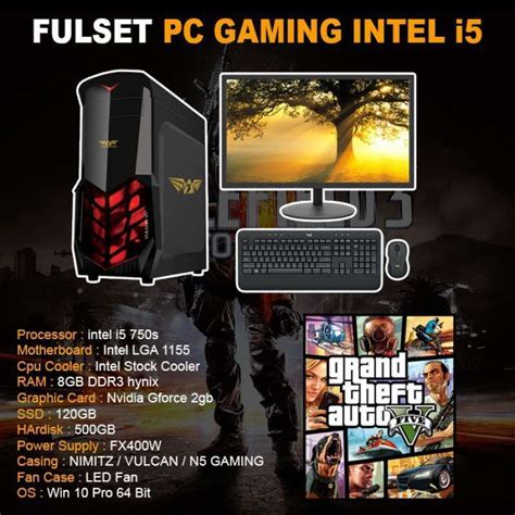 Jual Komputer Pc Rakitan I Gaming Desain Siap Pakai Di Seller Cullen