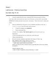 Create A Standard HTML5 Document With Your Name Week 2 Lab Course Hero