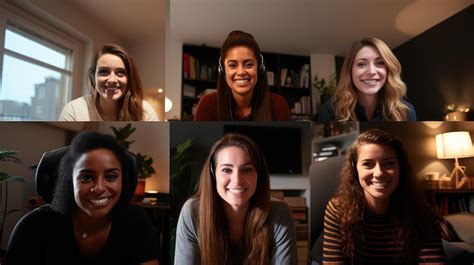 Premium Photo Video Conference With Multiple Participants