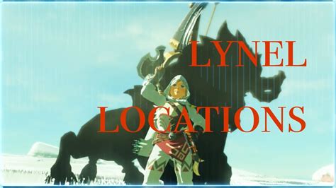 Breath Of The Wild Silver Lynel Map Locations 1200 Sub Special