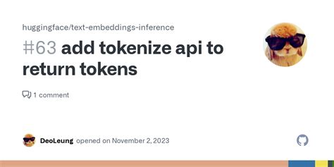 Add Tokenize Api To Return Tokens · Issue 63 · Huggingfacetext