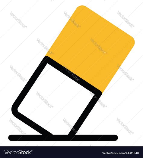 Erase Icon On A White Background Royalty Free Vector Image