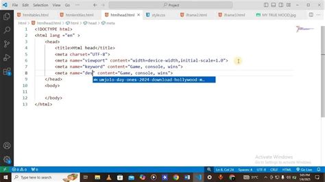Html Head Element And Meta Data Explanation Youtube