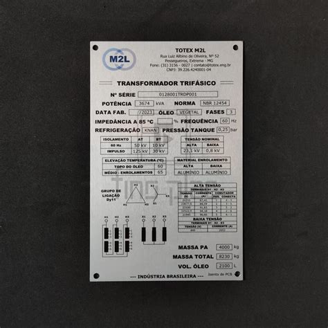 Alta Resistência Em Placas Técnicas Para Transformadores