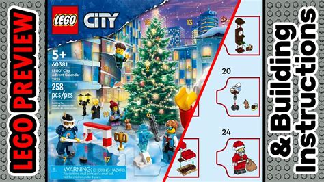 Preview 60381 Lego City Advent Calendar 2023 And Building Instructions