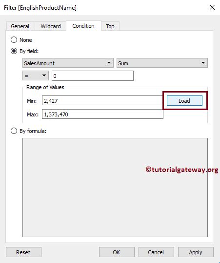 Conditional Filters In Tableau