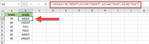 How To Create Conditional Formulas With The Ifs Function Excel Bytes