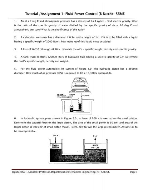 Tutorial Tutorial Assignment Assignment Assignment 1 Fluid