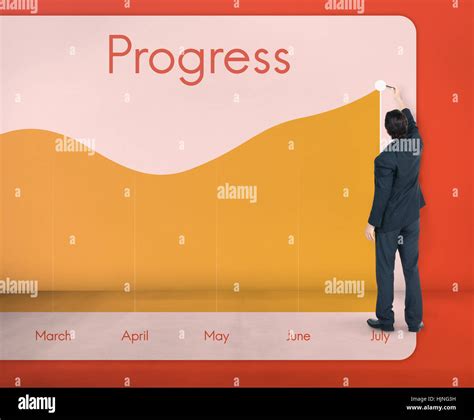 Graph Progress Report Analysis Concept Stock Photo Alamy