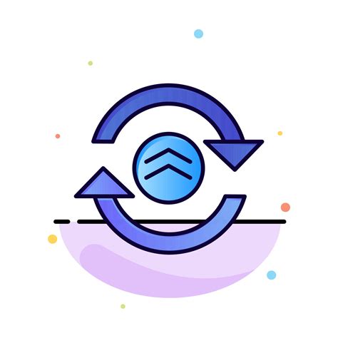 Arrow Refresh Reload Computing Abstract Flat Color Icon Template Vector Art At Vecteezy