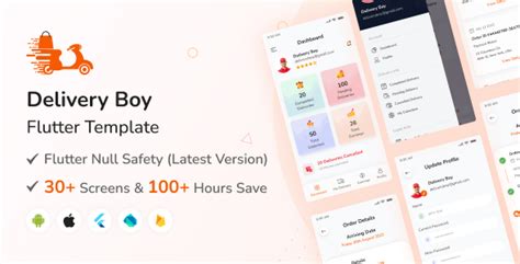 Flutter Delivery Man Ui Kit Code Market
