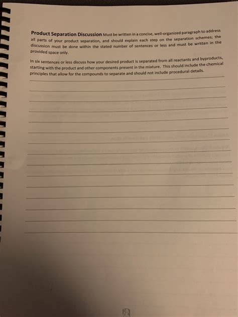 Solved Product Separation Scheme Draw A Separation Scheme To