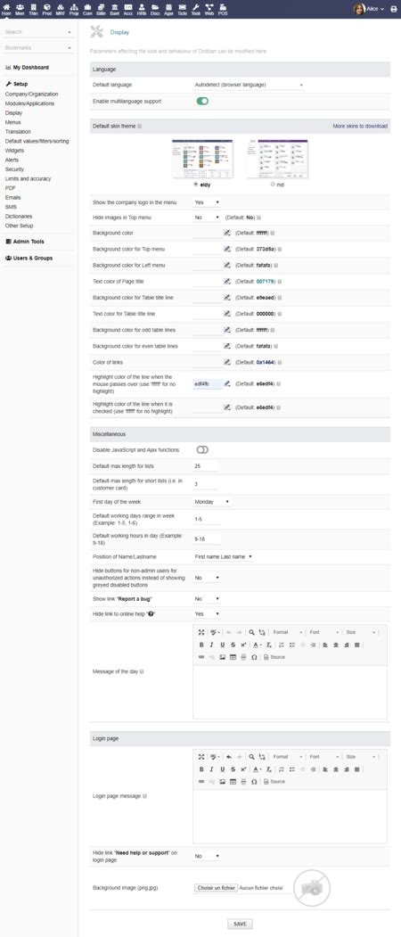 first setup dolibarr erp crm wiki