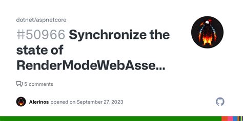 Synchronize The State Of Rendermodewebassembly And Rendermodeserver