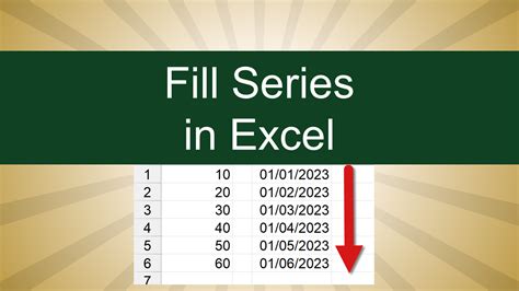 How To Fill A Series Automatically With Excel