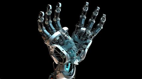 Artificial Intelligence Robot 3d Rendered Robotics Hands The