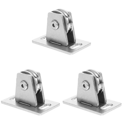 Set Of 3 Walker Track Small Pulley Lifting Rope Pulley Pulley Wheels Wire Rope Shade 304