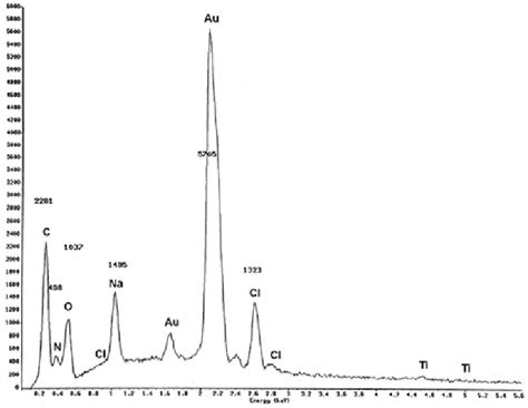 Typical Spectrum Of Sem Eds Analysis Demonstrating Detection Of C N