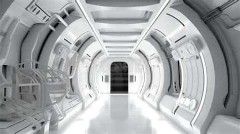 밝은 조명이 켜진 우주선 내부 영화 또는 배경을 위한 3d 렌더링 미래형 인테리어 디자인 고화질 사진 사진 미래의 배경 일러스트 및 사진 무료 다운로드 Pngtree