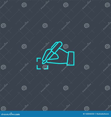 handwriting identification icon from authentication collection simple line element handwriting