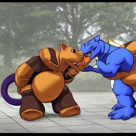 Realistic Blastoise Fighting A Black Charizard Stable Diffusion OpenArt