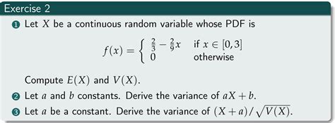 Solved Exercise 2 © Let X Be A Continuous Random Variable