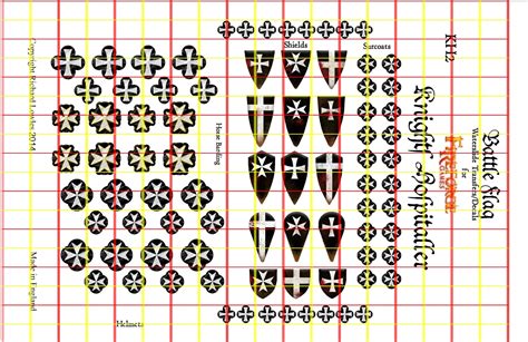 New Knights Hospitaller Knights Of Malta Transfers By Battle Flag
