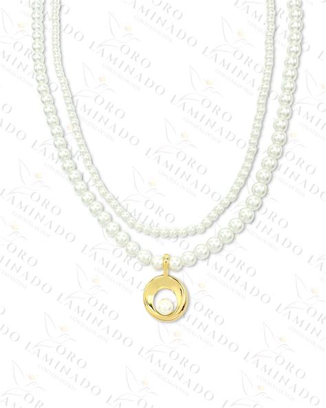 High Quality Gold Pendant Pearl Necklace Gold Filled G440 Oro