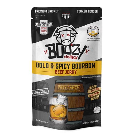 Bold And Spicy Bourbon Frey Ranch Whiskey Infused Brisket Jerky Boozy Jerky