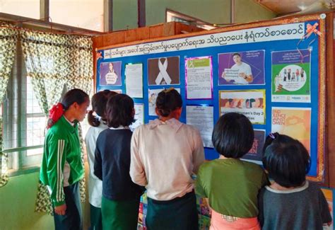 လိပ်သိုမြို့ လူထုအခြေပြုဗဟိုဌာန Community Centre ခန်းမ၌ အမျိုးသမီးများအပေါ် အကြမ်းဖက်မှုပပျောက