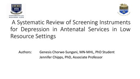 Pdf A Systematic Review Of Screening Instruments For Depression In