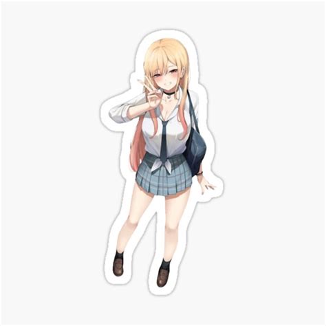 Peace Smile Marin Kitagawa Sticker For Sale By Minsuiu Redbubble