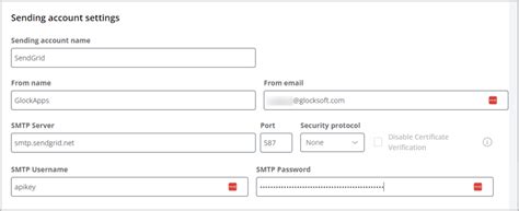 How To Create A Sending Account With SendGrid S SMTP Settings Help Glockapps