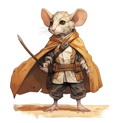 Premium Ai Image A Drawing Of A Mouse With A Sword And A Sword
