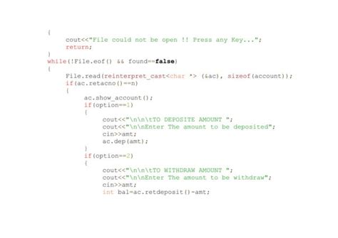 C Coding For Banking System Program PDF Computing Technology Computing