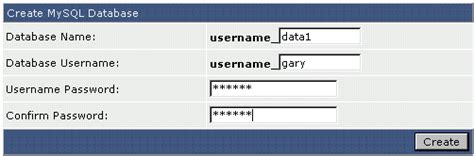 Site Mysql Databases