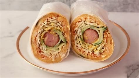 또띠아 샌드위치 양배추핫도그 다이어트 또띠아롤 요리