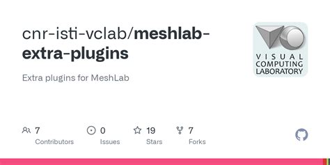 Github Cnr Isti Vclabmeshlab Extra Plugins Extra Plugins For Meshlab