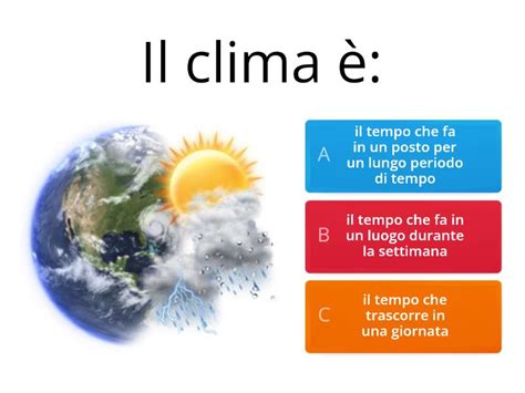 Le Zone Climatiche Sulla Terra Quiz