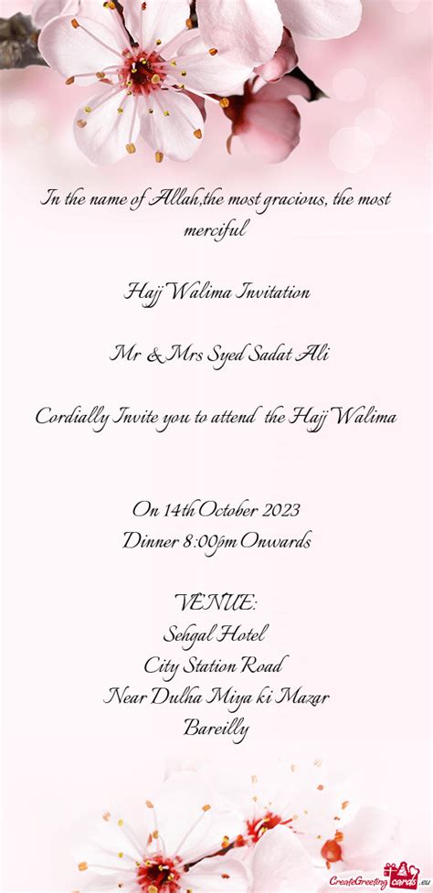 Mr And Mrs Syed Sadat Ali Free Cards