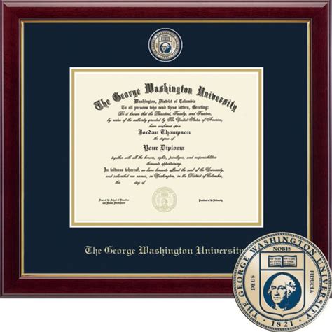 University Of Washington Masters Degree Diploma Framed