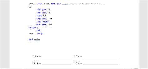 Solved 4 24 Points Ia32 Assembly Procedure And